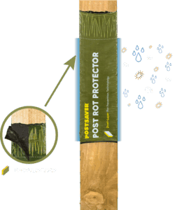 Fence Post Rot Protector Sleeves | Postsaver Pro-Wrap